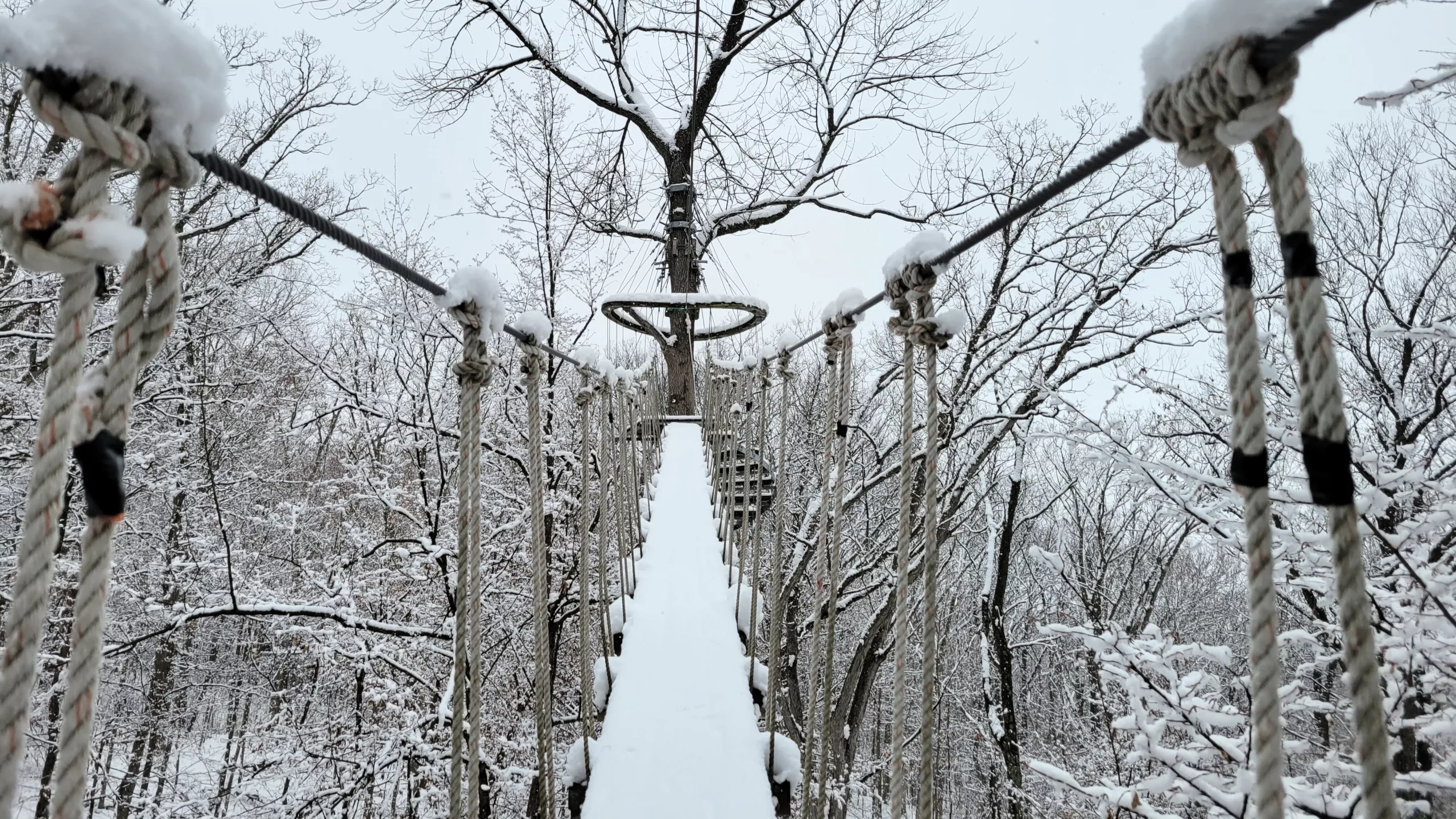 Wisconsin Winter Adventures! - Lake Geneva Ziplines and Adventures